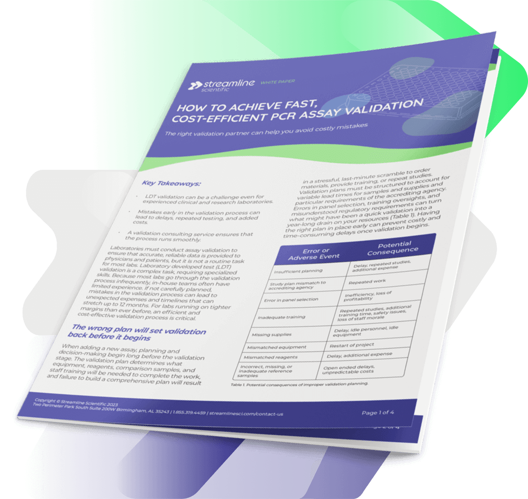 PCR Validation Services | 99% Success Rate | Streamline Scientific